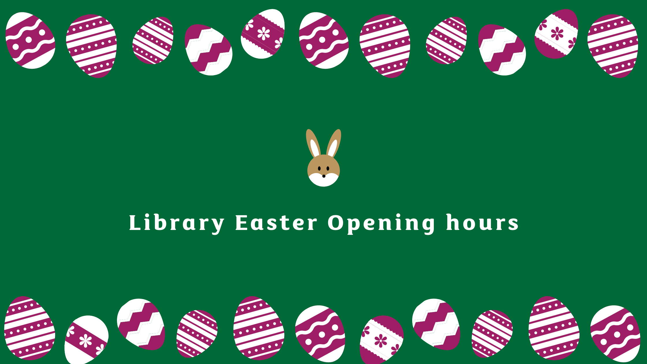Library Easter opening hours. – IS News Blog