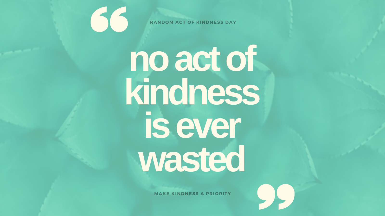 National Random Acts Of Kindness Day