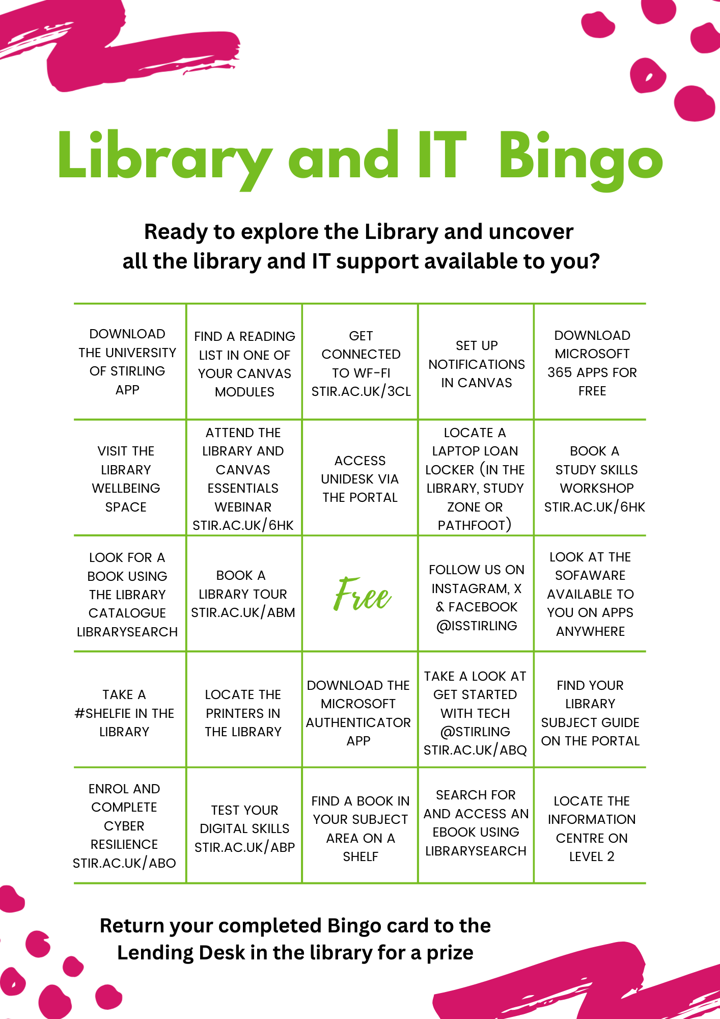 Welcome to University: book display, graffiti wall & bingo! – IS News Blog